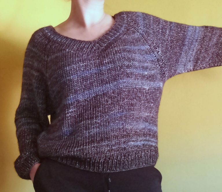 Patrón PDF gratuito - Jersey raglán • Woolmi